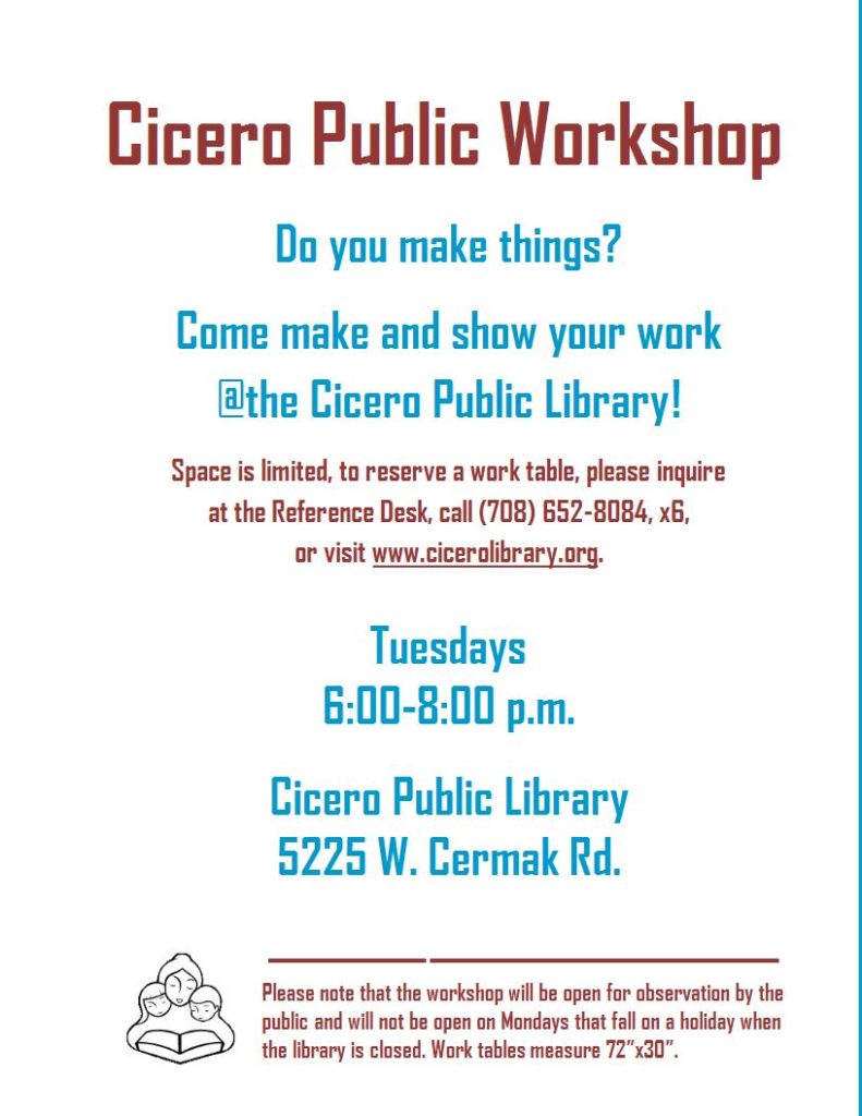 New Program! Cicero Public Workshop - Cicero Public Library