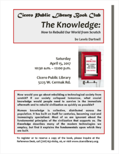 Cicero Public Library Book Club: The Knowledge - Cicero Public Library